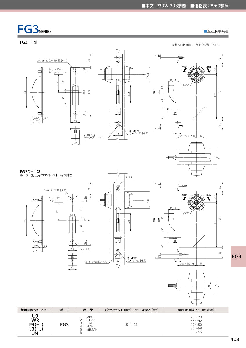 U9 FG3-1 ST｜静音引戸鎌錠｜美和ロック（MIWA） – イブニーズ.com- 建築金物（ドア・窓・サッシ金物）の販売・専門店
