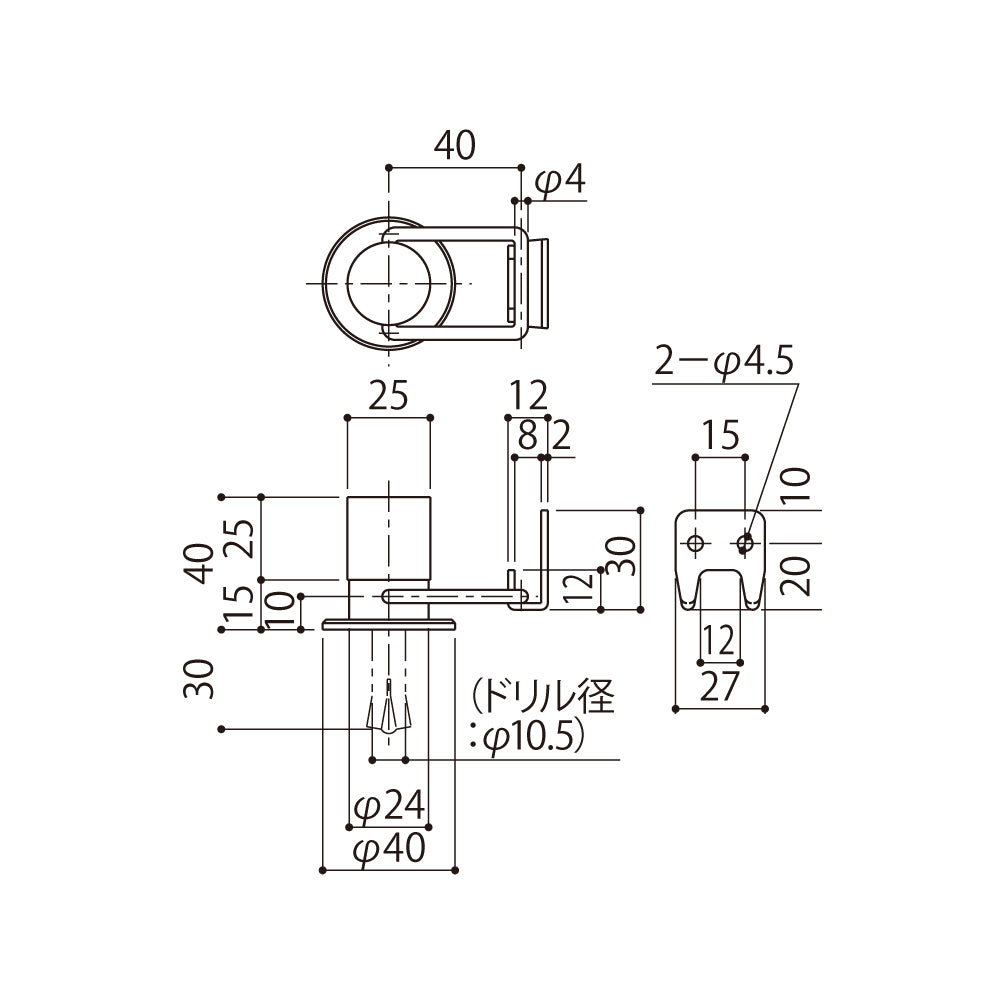 DC-53VZ｜ドアーストップ｜シブタニ（SYS） – イブニーズ.com- 建築金物（ドア・窓・サッシ金物）の販売・専門店